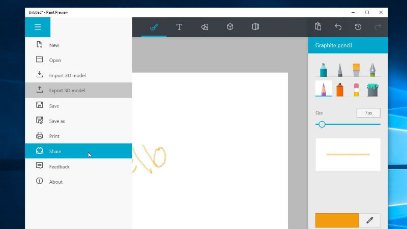 Une vidéo montre la nouvelle version de Paint pour Windows 10