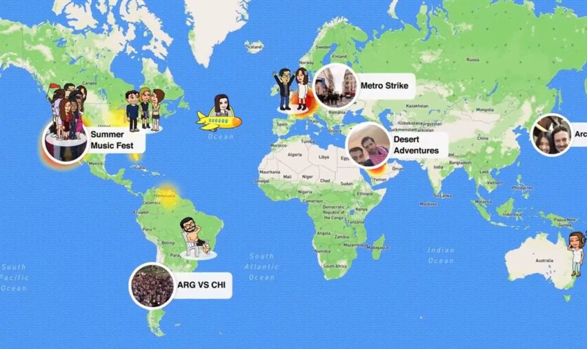 Snapchat lance le partage de localisation avec Snap Map