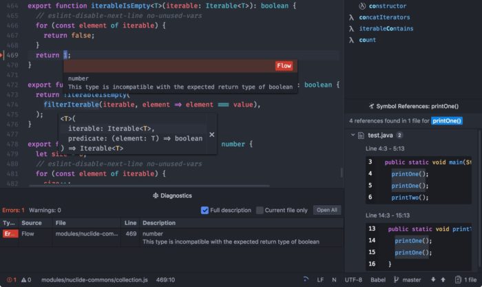 Github apporte les fonctionnalités d'automatisation d'un IDE à Atom