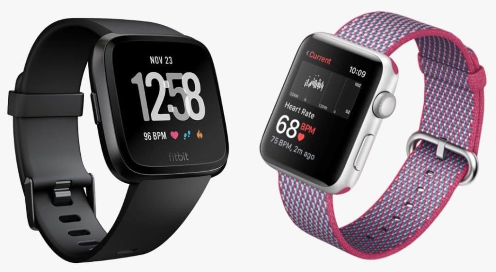 Fitbit Versa vs Apple Watch : comparaison des deux smartwatches