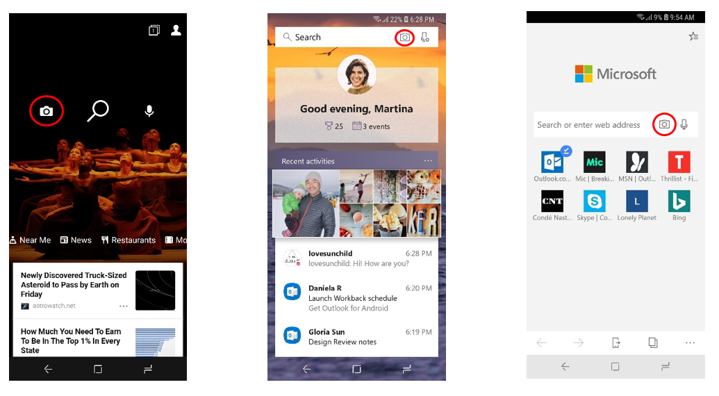 Bing dispose d'une fonctionnalité de « recherche visuelle
