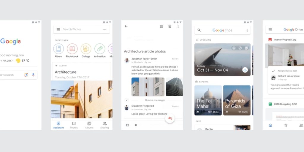 Voici la nouvelle conception des applications Android phares de Google