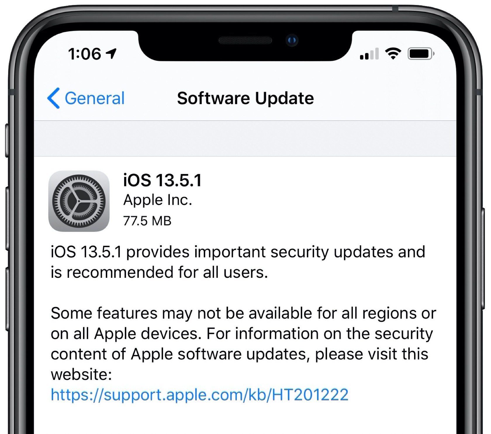 iOS 13.5.1 disponible pour l'iPhone : vous ne pouvez plus jailbreaker votre iPhone