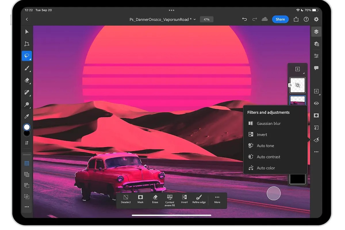 Photoshop facilite la modification rapide et la collaboration sur les ...