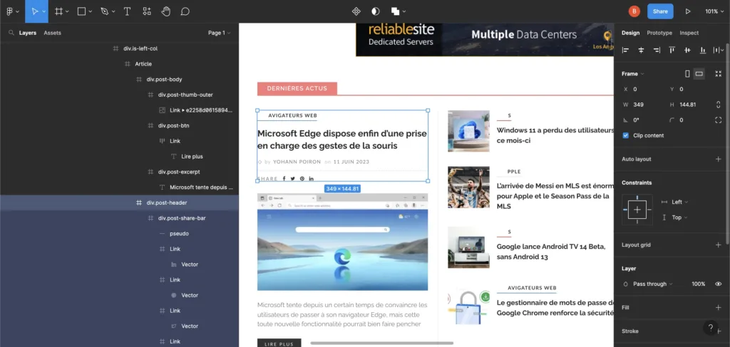 Comment convertir n'importe quel site web en dessins Figma entièrement ...