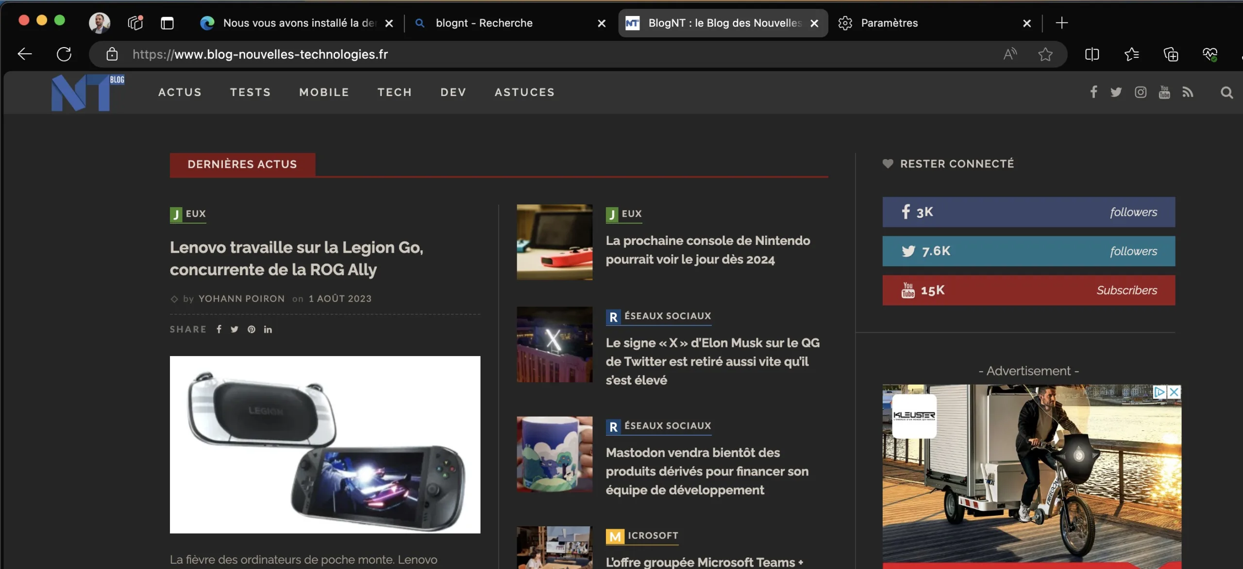 Microsoft Edge se dote d'un nouveau mode sombre Microsoft Edge se dote d'un nouveau mode sombre