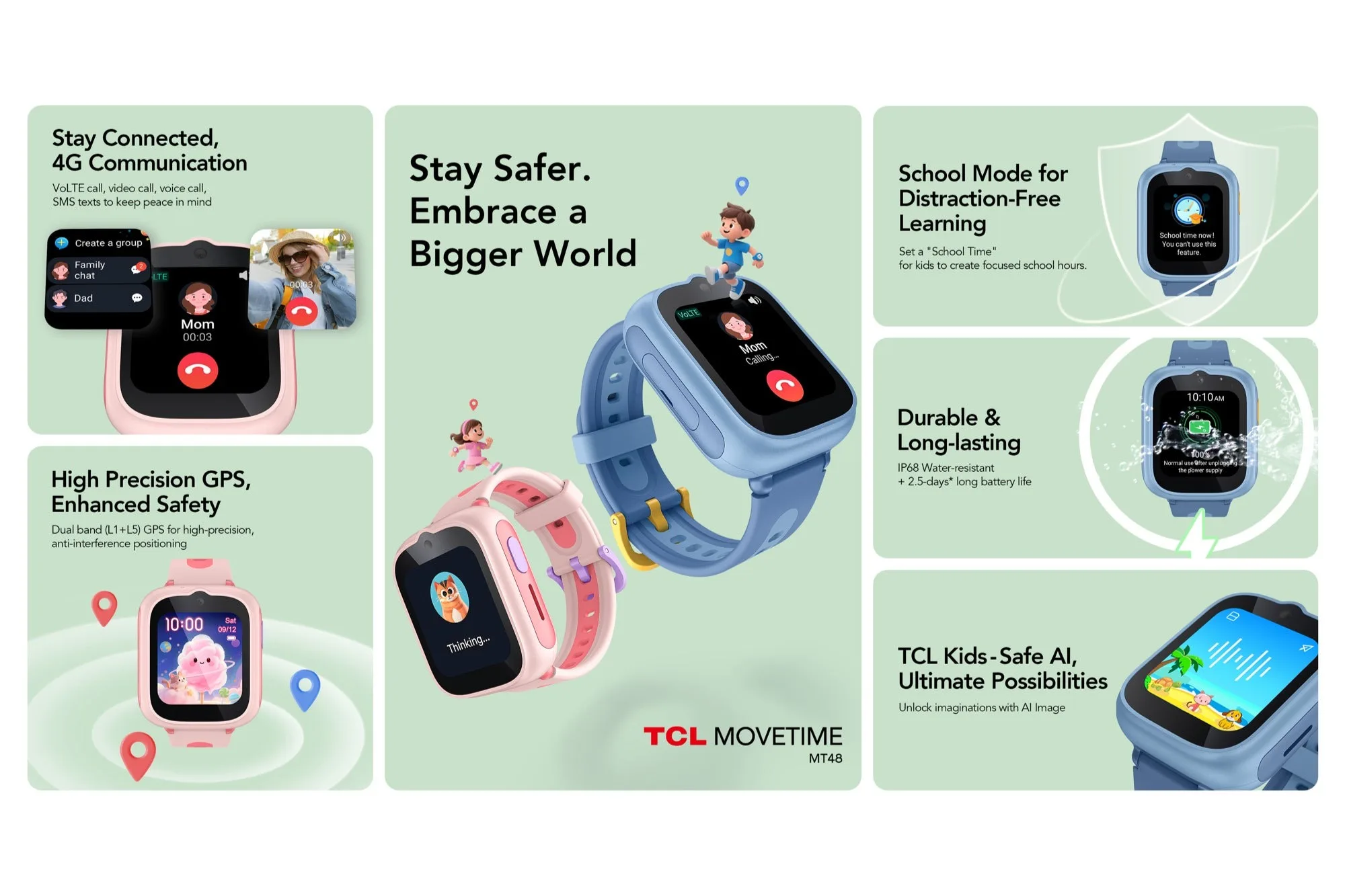 TCL Movetime MT48 et Nxtpaper 5G Junior : des appareils pensés pour les enfants, rassurants pour ...
